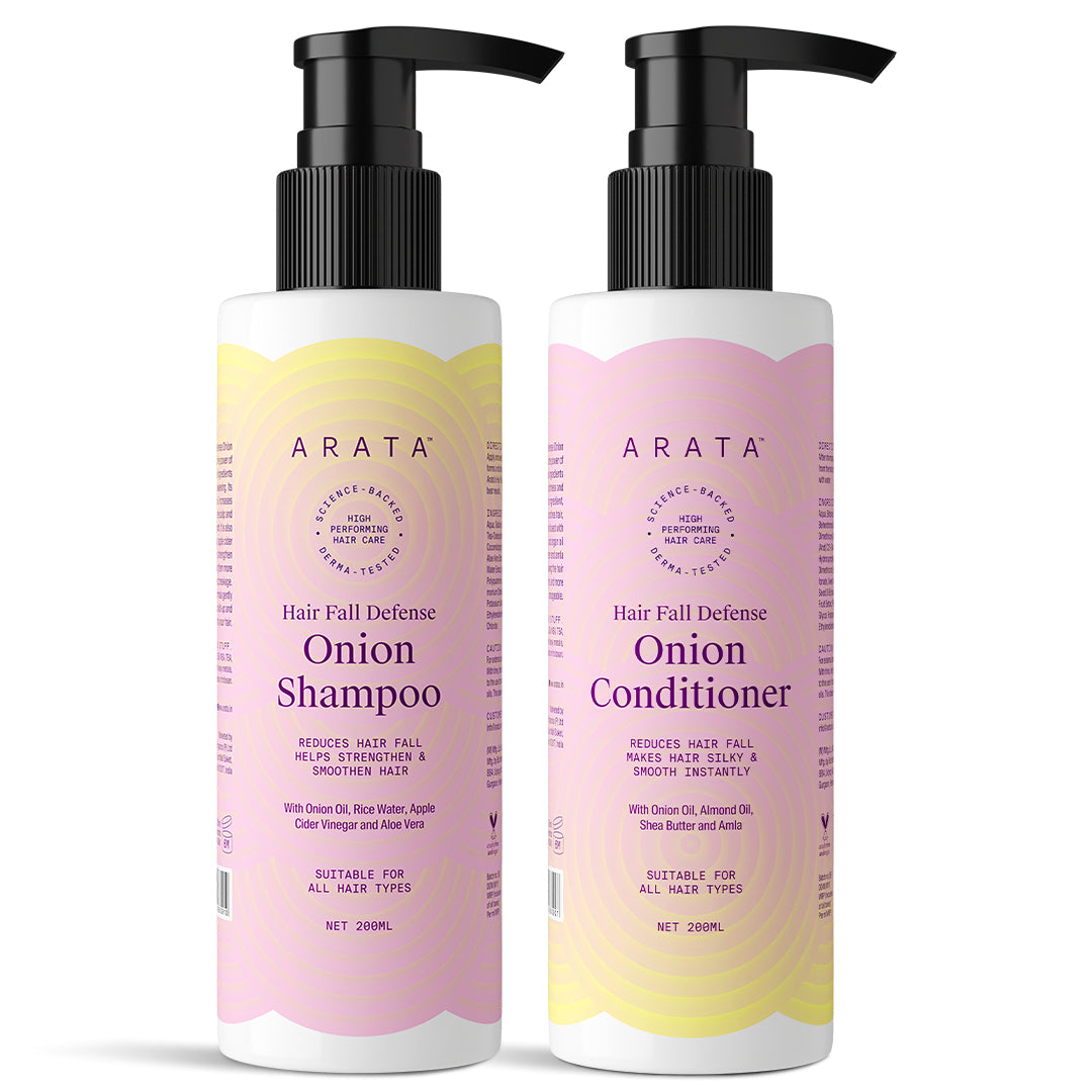 Arata Hair Fall Defense Onion Combo 200 ML + 200 ML