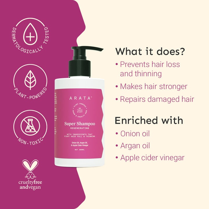 Arata | India's Best-Selling Super Shampoo for Hair Growth